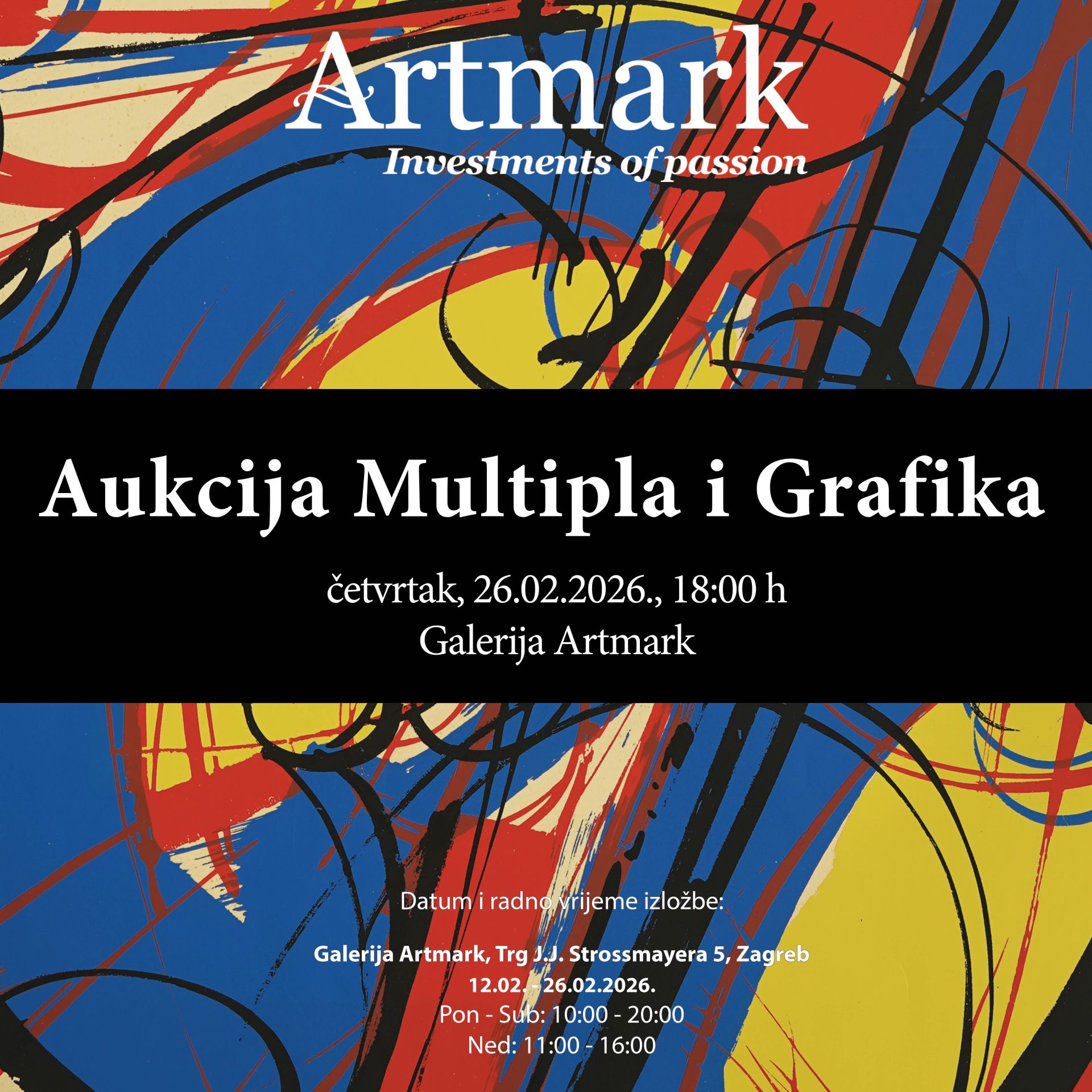 Artmark novu aukcijsku godinu otvara Aukcijom Multipla i Grafika s 260 ...